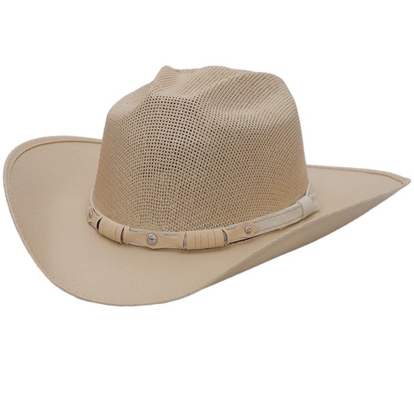 Accessories | Nude Beige Cattleman Straw Cowboy Hat | Poshmark